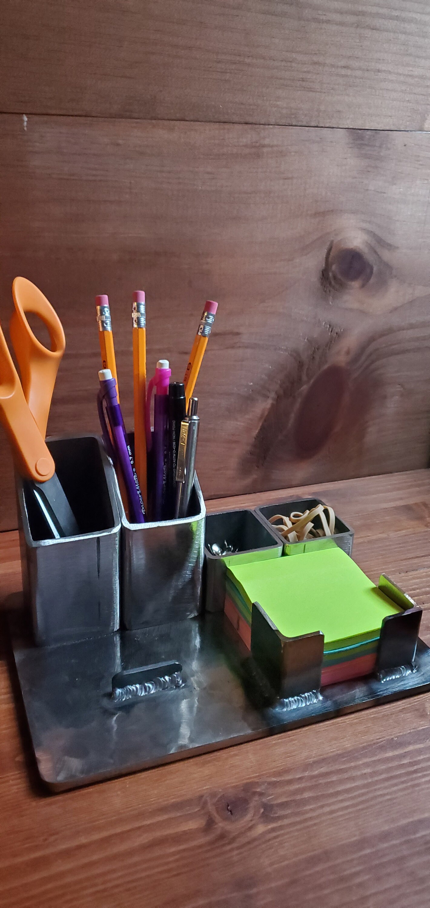 Desk Organizer : Post-it Note Holder Pen Storage - Etsy