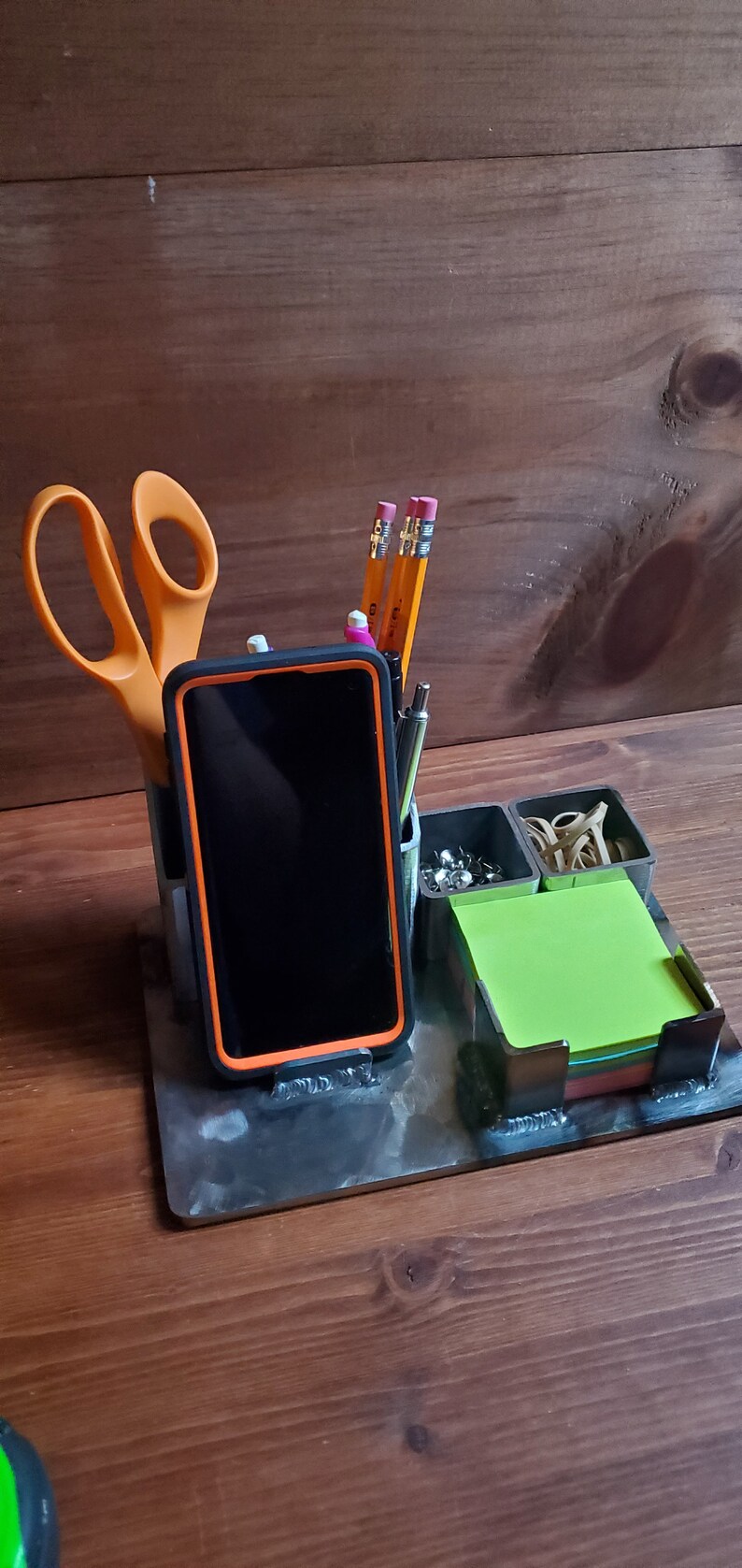 Desk Organizer : Post-it Note Holder Pen Storage - Etsy