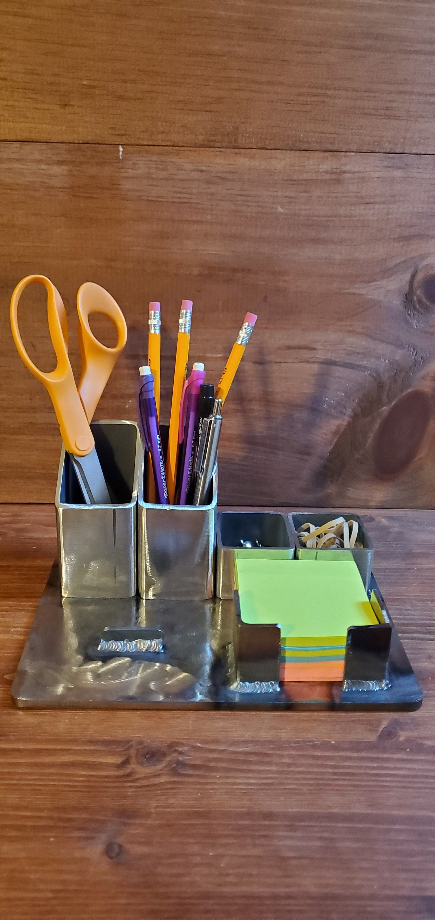 Desk Organizer : Post-it Note Holder Pen Storage - Etsy