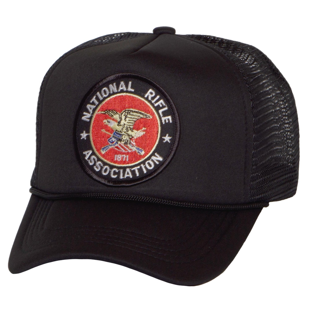 Men's National Rifle Association NRA Logo 1871 Black Trucker Hat - Etsy