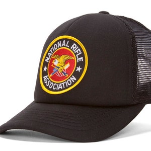 National Rifle Association NRA Black Military Trucker Hat - Etsy