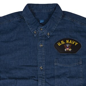 United States Military US Navy Veteran Iron on Patch Only 2 Pieces - Etsy