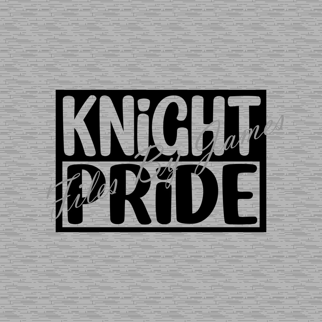 Knight Pride Mascot School Shirt Design SVG File Design Back to School ...