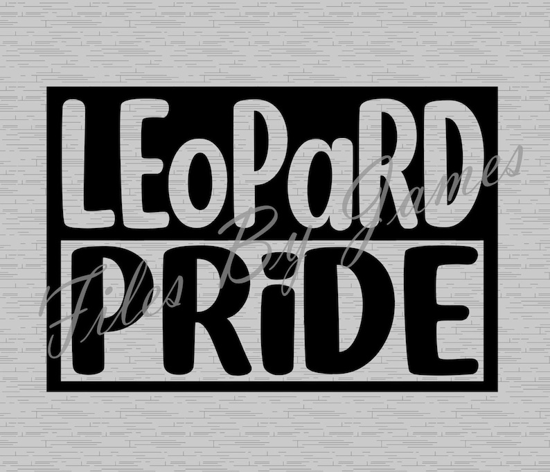 Leopard Pride Mascot School Shirt Design SVG File Design Back to School ...