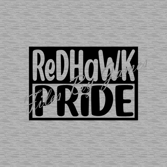 Redhawk Pride Mascot School Shirt Design SVG File Design Back - Etsy