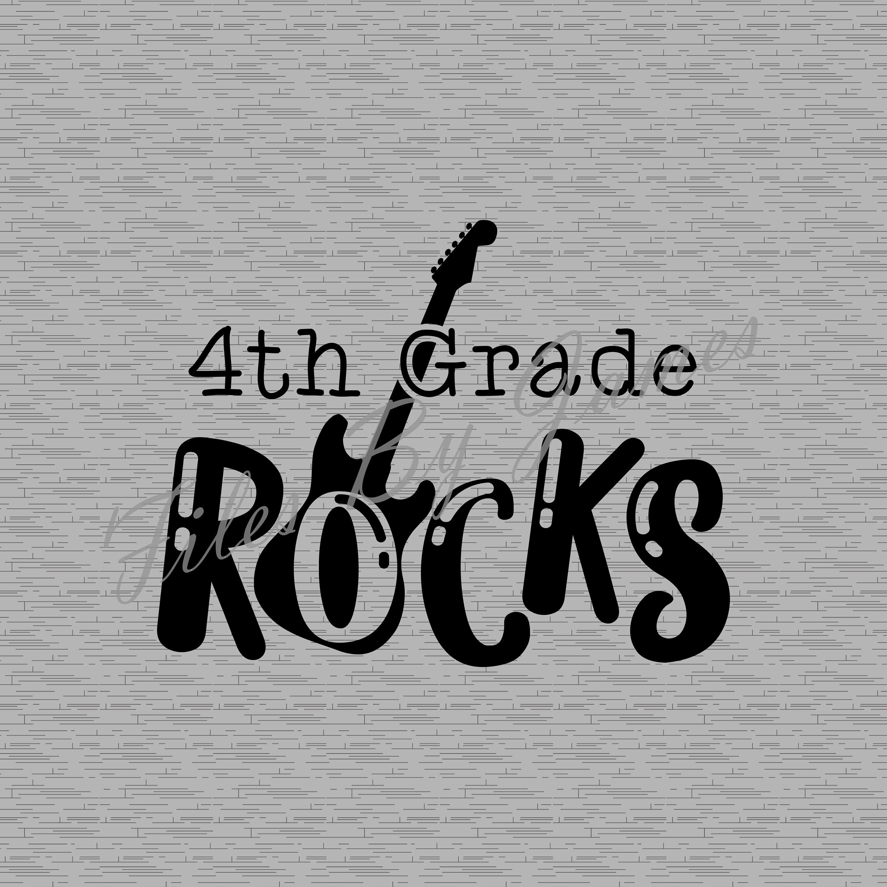 4th Grade Rocks Clipart