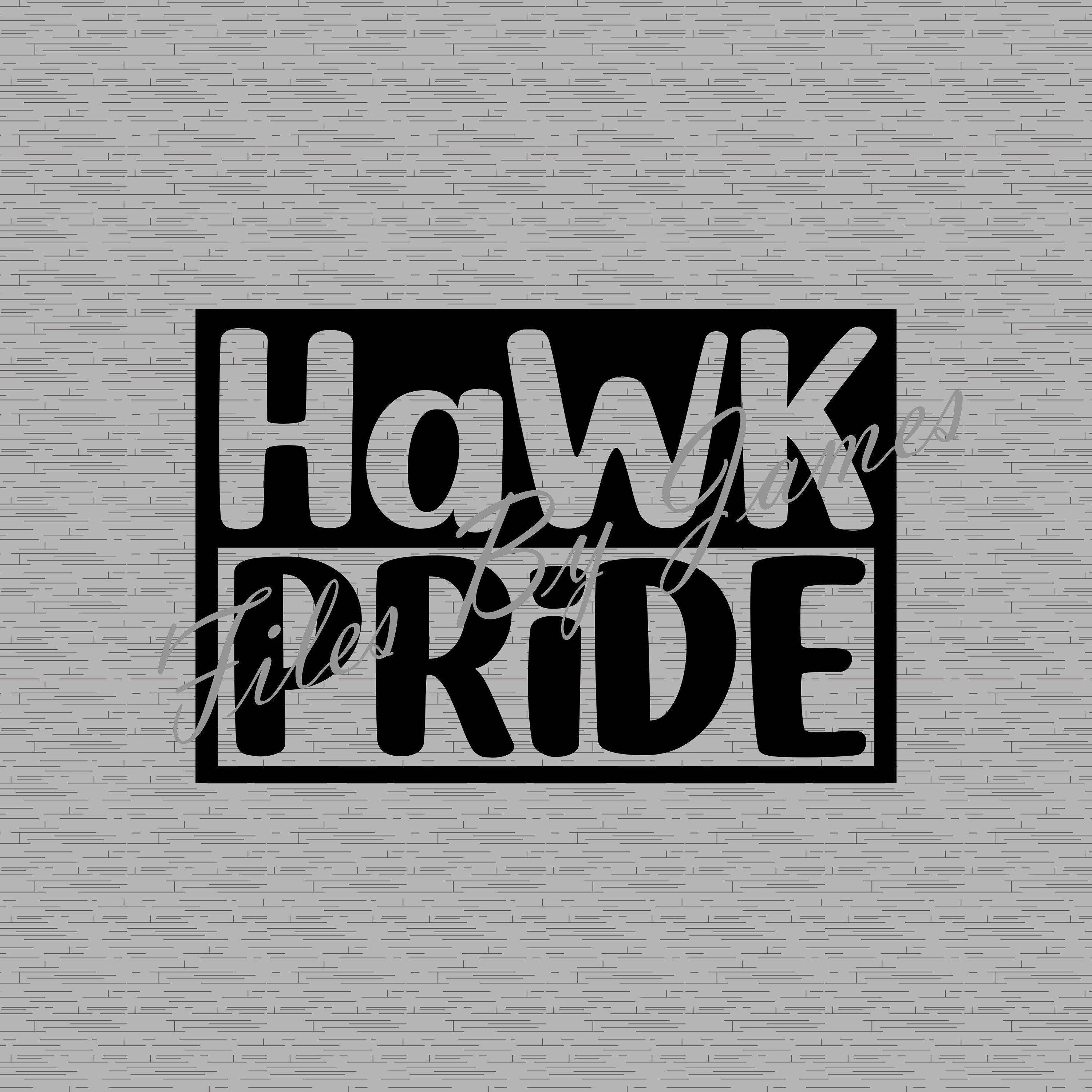 Hawk Pride Mascot School Shirt Design SVG File Design Back to School ...