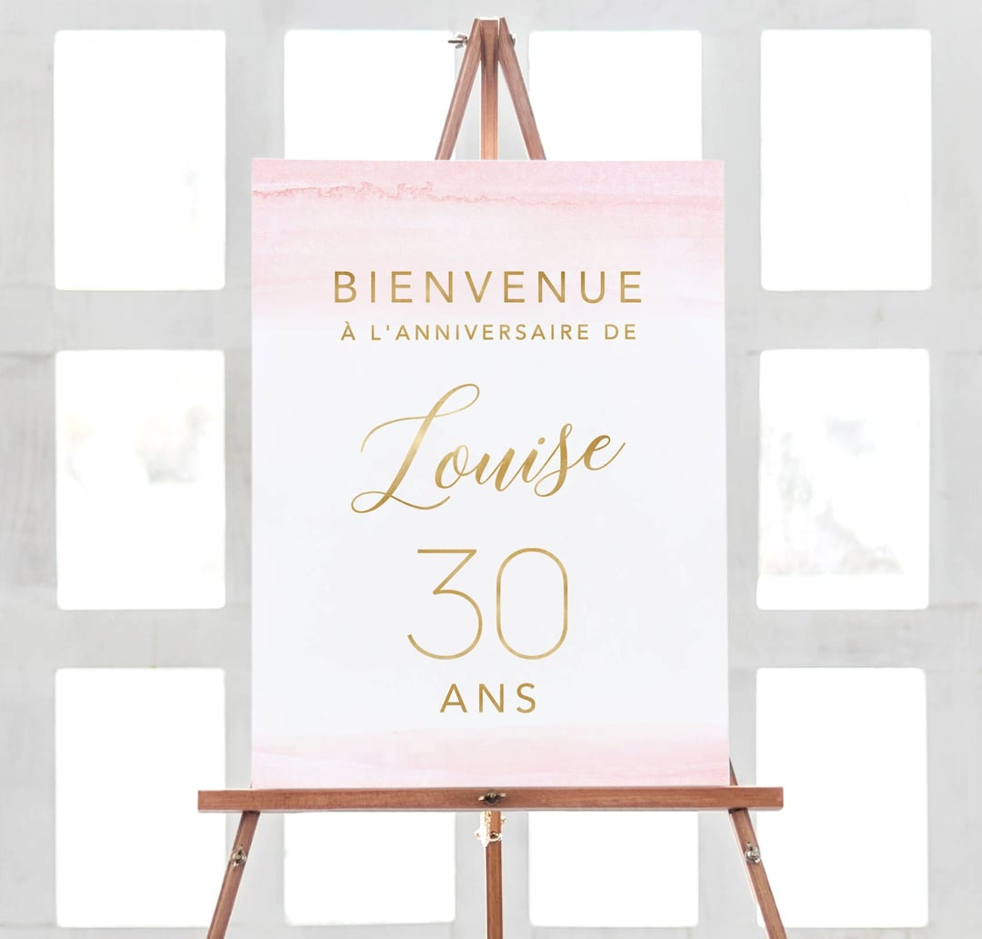 Personalized Birthday Poster Poster to Print Watercolor - Etsy