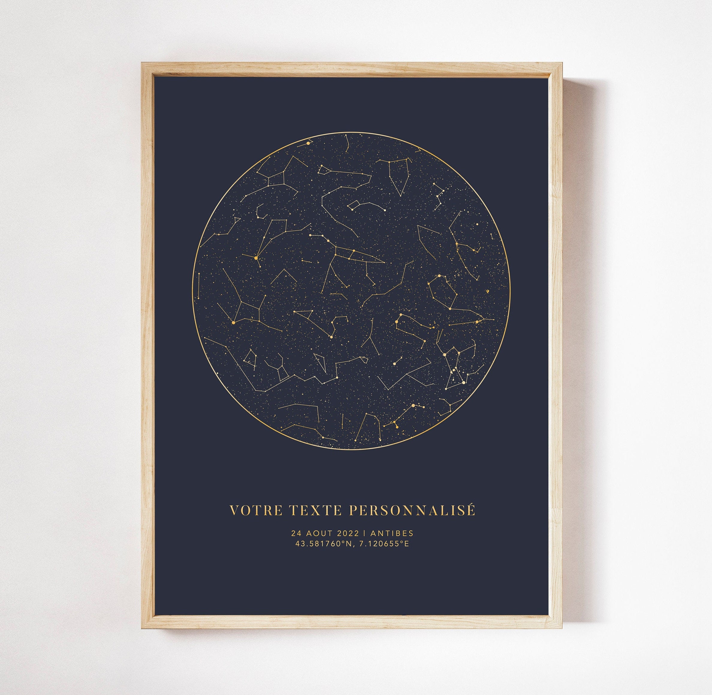 Personalized Star Map in PDF Format, Starry Sky Map, Personalized ...
