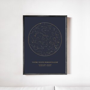 Personalized Star Map in PDF Format, Starry Sky Map, Personalized ...