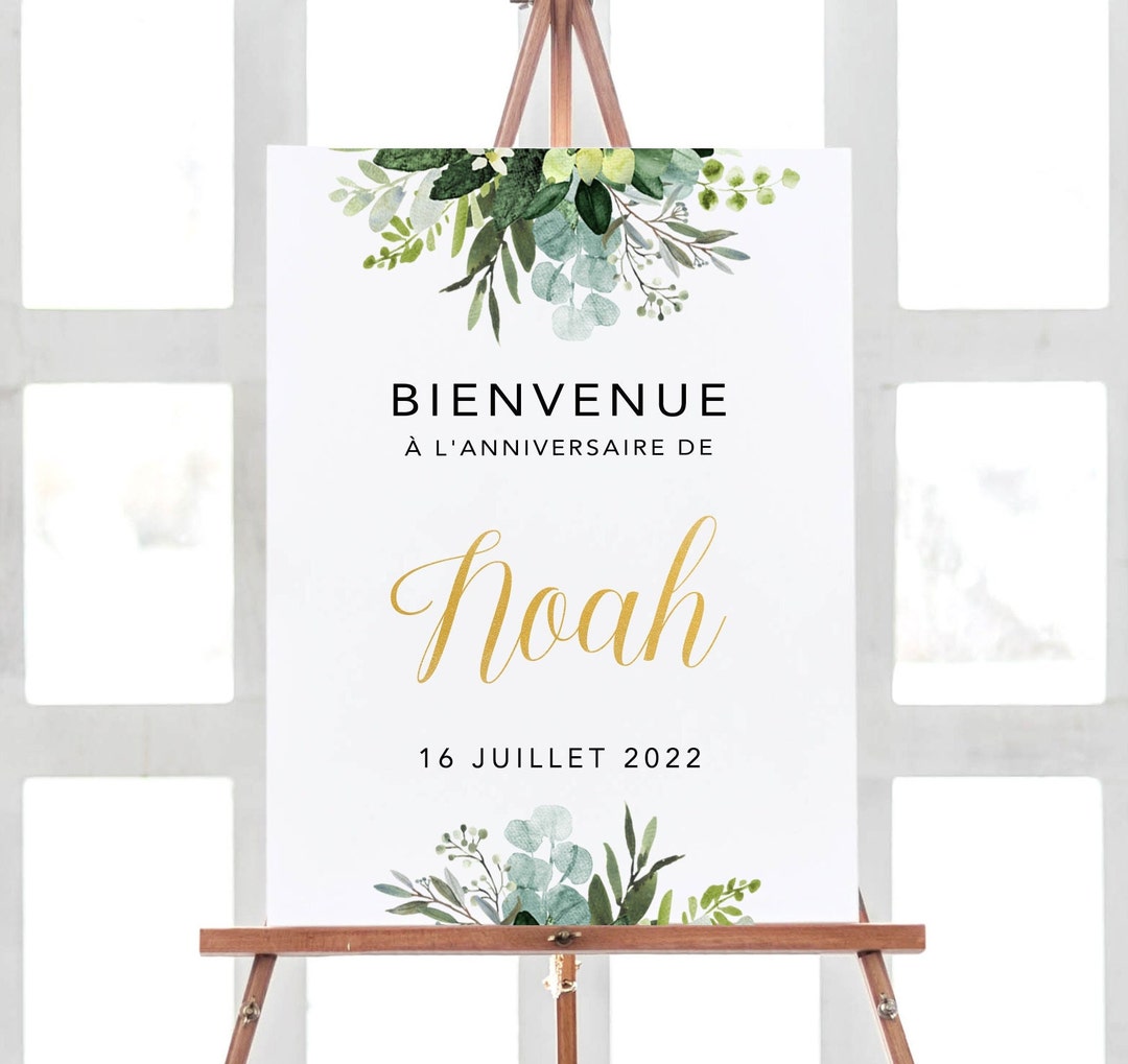 Personalized Birthday Poster Decoration Welcome to Birthday - Etsy