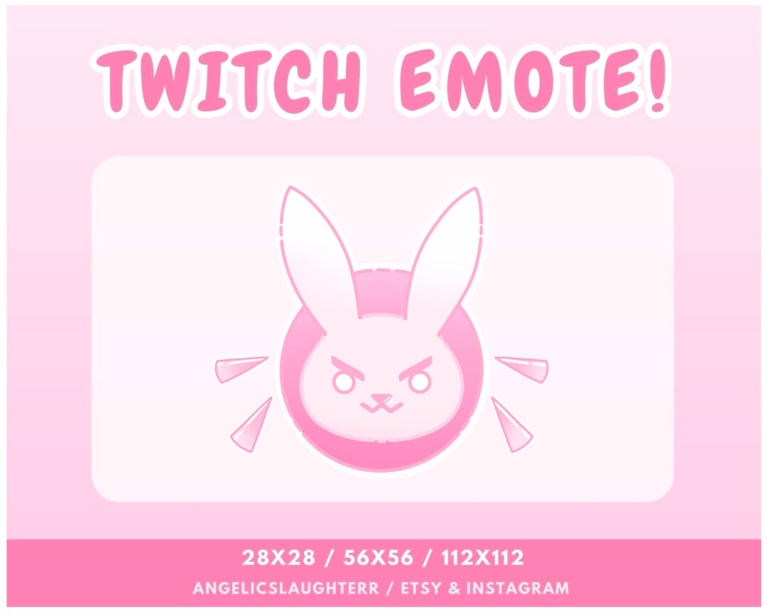 Dva Overwatch Twitch Emote Twitch Channel Points Youtube Emote Kawaii ...