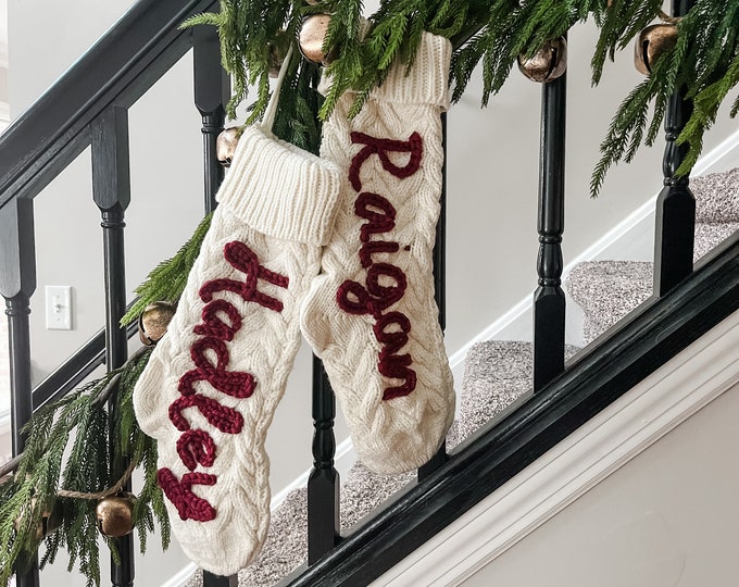 Custom Stocking Embroidered Stocking Custom Christmas Stocking ...