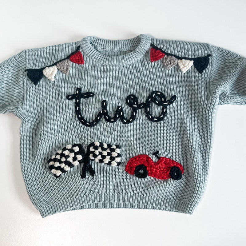 Blue Baby Sweater - Etsy