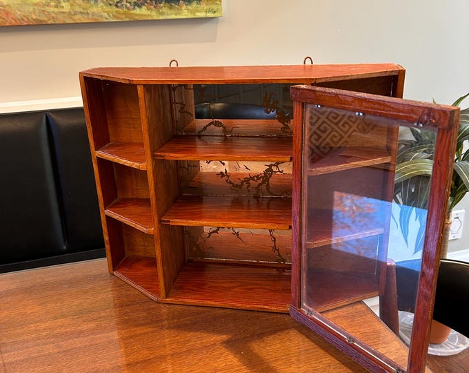 Large Custom Made Vintage 13 1/2” 3 Tier Display Cabinet, Large ...