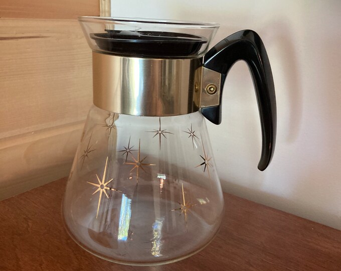 Vintage Pyrex Corning Atomic Starburst Coffee Carafe - 6 Cup - Etsy