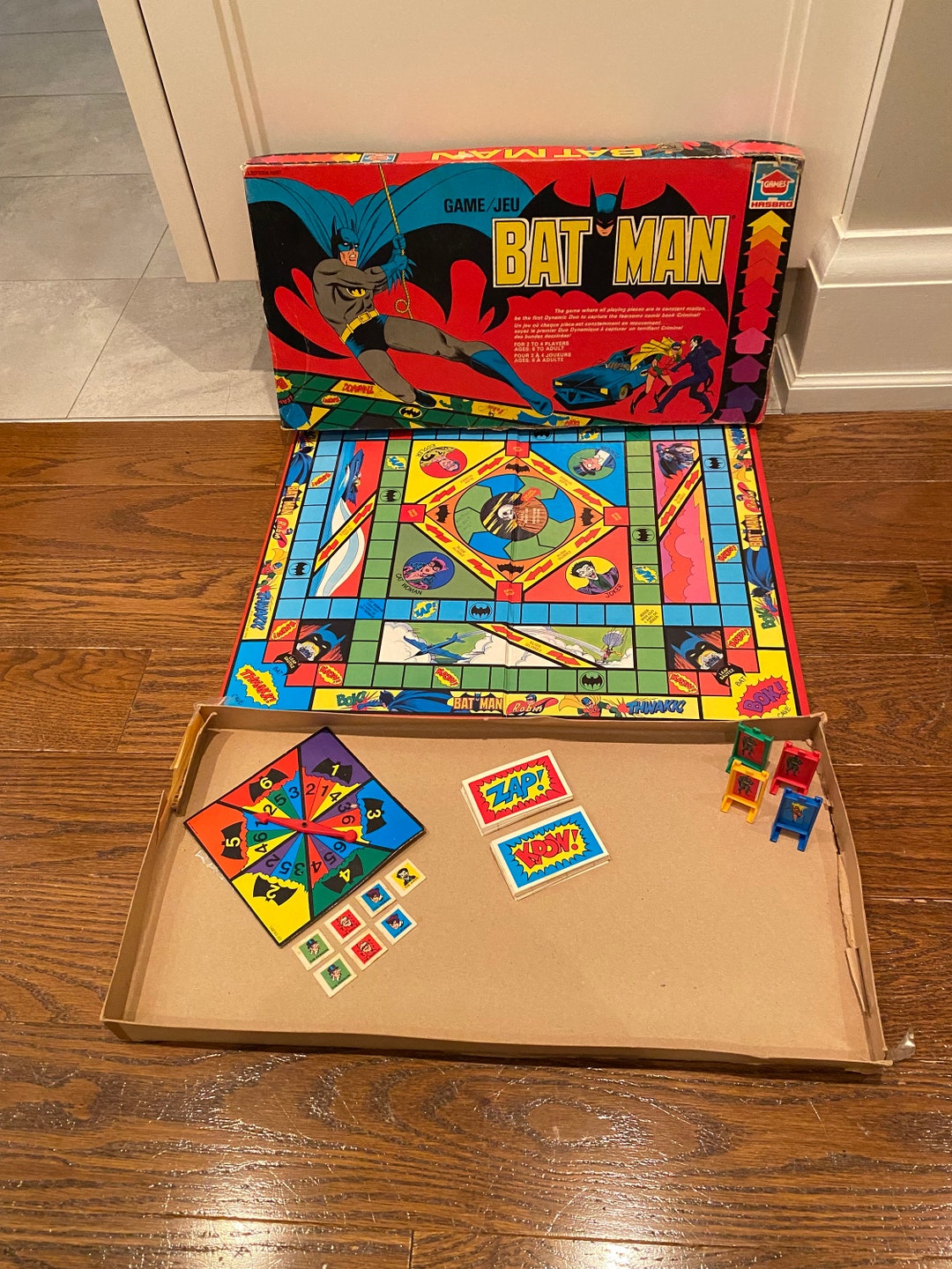 Vintage Batman 1978 Board Game Hasbro D.C. Comics Incomplete / Vintage ...