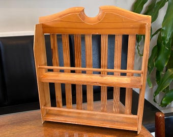 Vintage Wood Spice Cabinet | Vintage Wood Spice Rack | Vintage ...