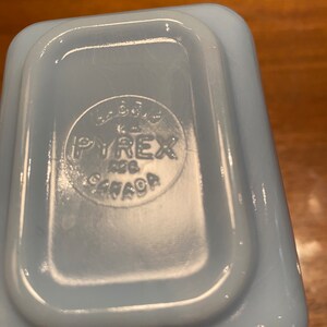 Vintage Pyrex Delphite 501 and 502 Blue Canada Made Refrigerator Dishes ...