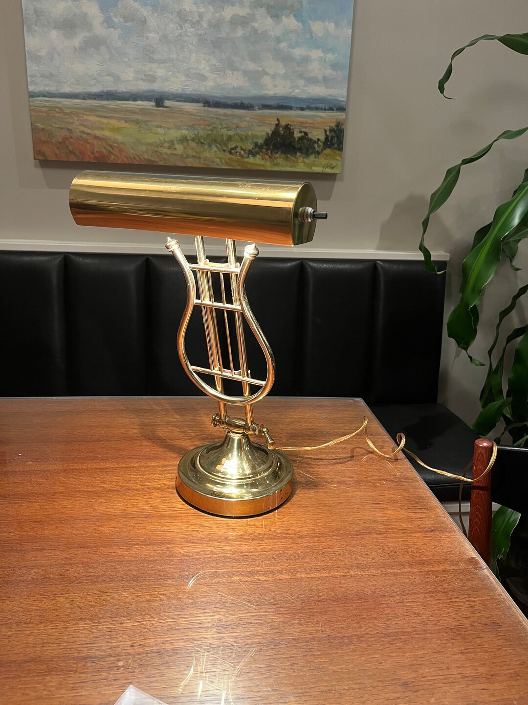 Vintage Brass Bankers Library Desk Lamp Vintage Brass Piano Lamp ...