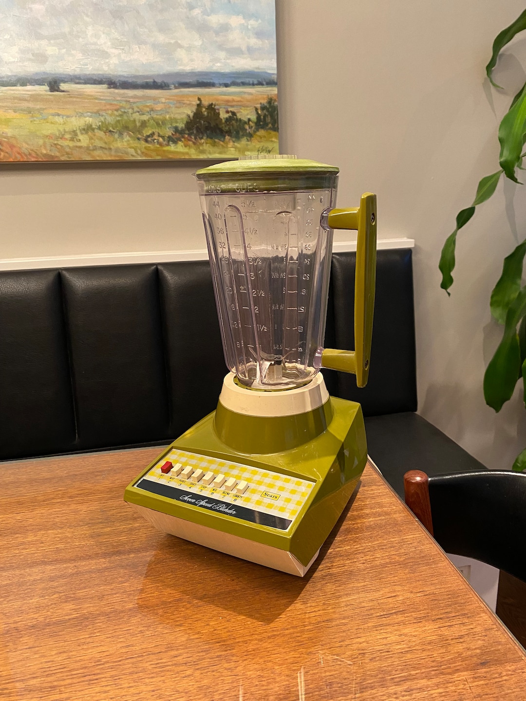 Vintage 70s Sears 7 Speed Blender Model 400-829102 Avocado Green Retro ...