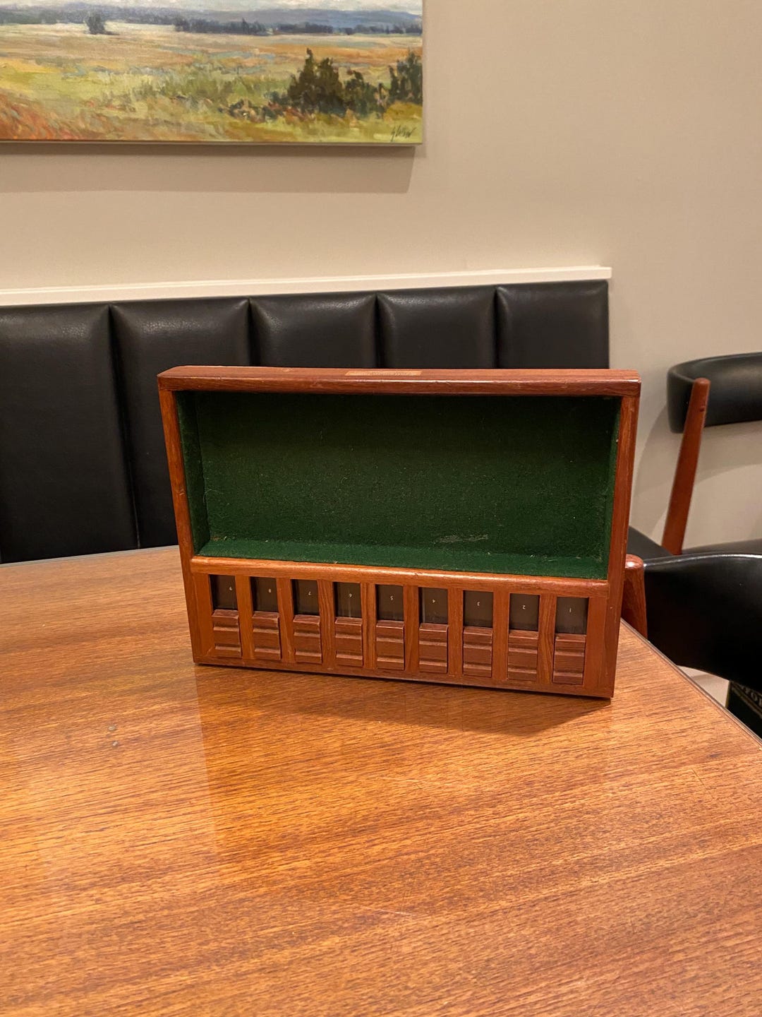 Vintage Wooden Dice Game / Vintage Shut-the-box Board Game / Shut the ...