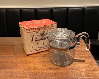 Vintage Pyrex 4 Cup Percolator Stem Glass Basket and Bottom - Etsy