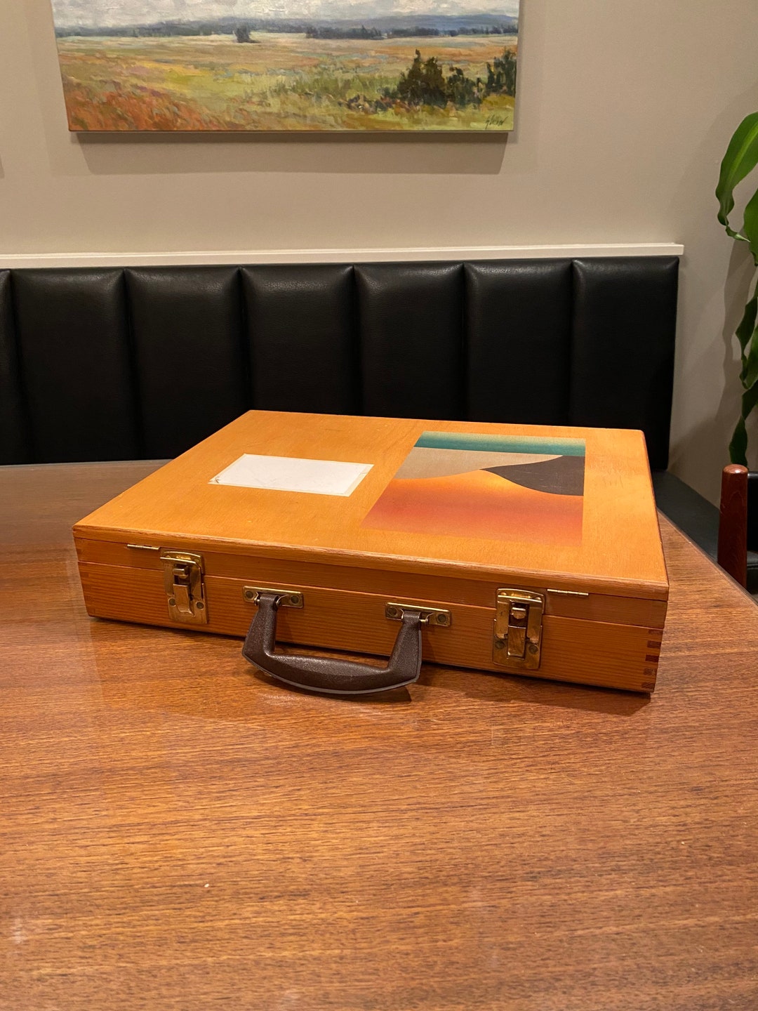 Vintage Wood Artist Briefcase Vintage Wood Artist Box - Etsy