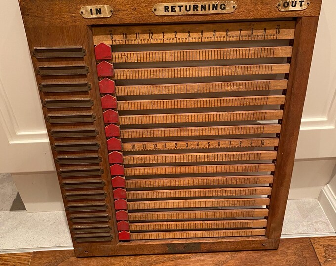 1940s Heirco Inanout Register - Vintage Time Clock - 15 Employee Time ...