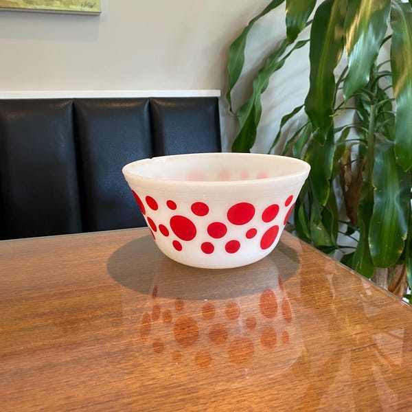 Red Atomic Bowl - Etsy