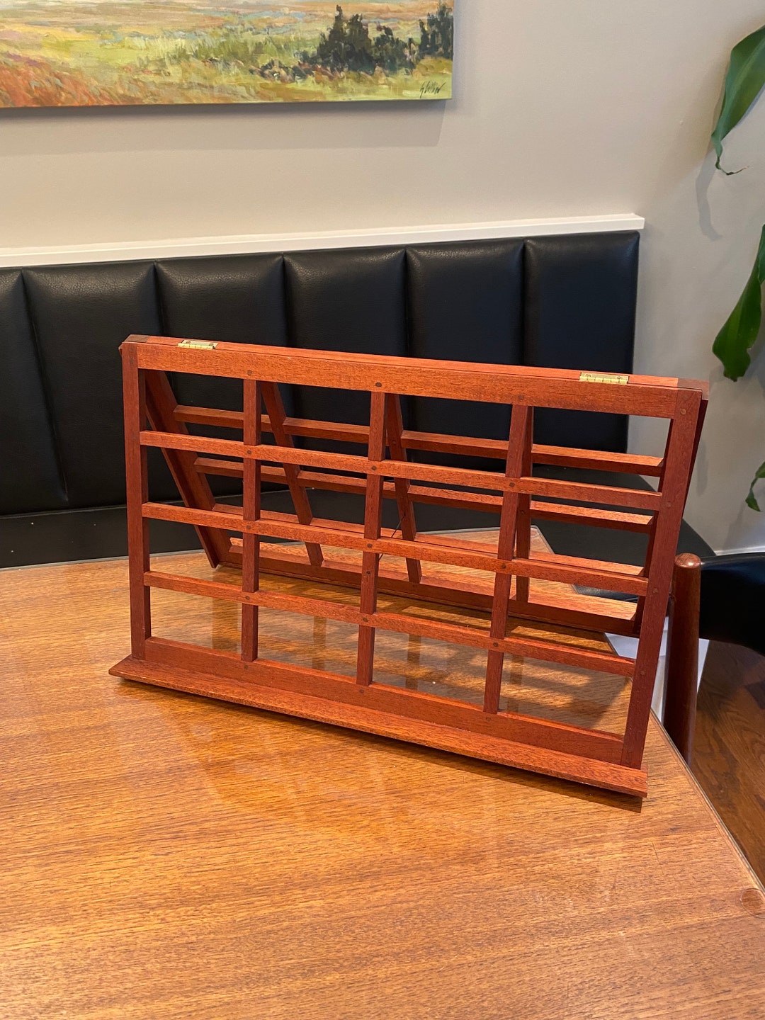 Vintage Wood Book Stand / Vintage Wood Piano Book Stand / Vintage Wood ...