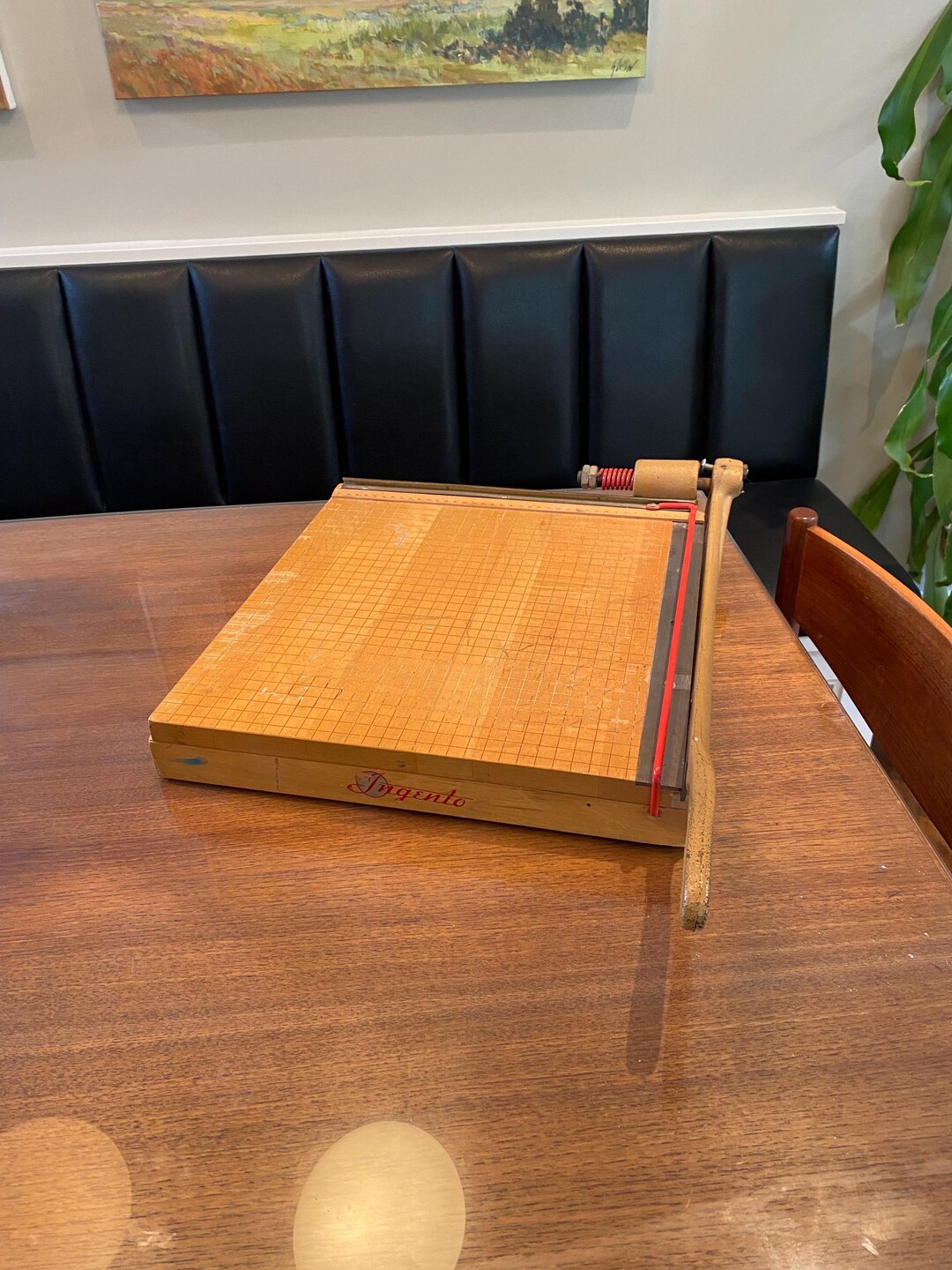 Ingento No. 5 Vintage 15.5 Wood & Cast Iron Paper Cutter / Vintage Cast ...