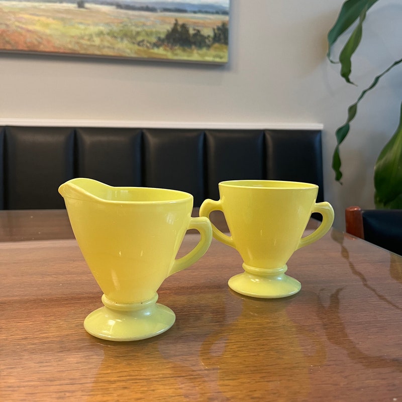 Yellow Milk Glass - Etsy Australia