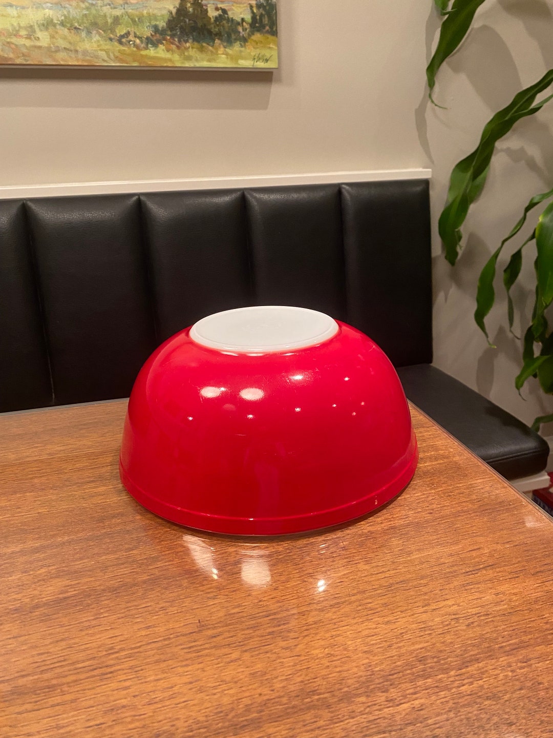 Vintage Pyrex Red Nesting Bowl, 404 4 QT / Vibtage Red 404 Pyrex Bowl ...