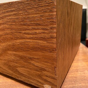 Vintage 40 CD Compact Disc Storage Box Two Drawers Case Faux Wood Grain ...