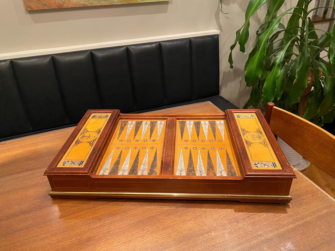Vintage 1986 Franklin Mint Backgammon / Vintage Backgammon Set - Etsy