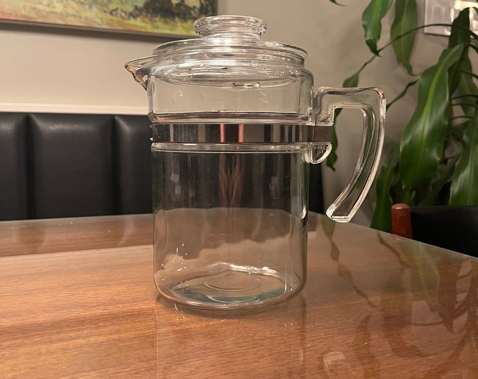 Vintage (tall/slim Style) PYREX Flameware 9 Cup Glass Coffee Pot ...
