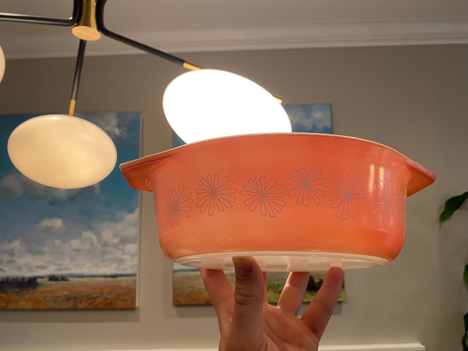 Pyrex Pink Daisy Oval Casserole Dish; 043 - 1 1/2Q - Etsy