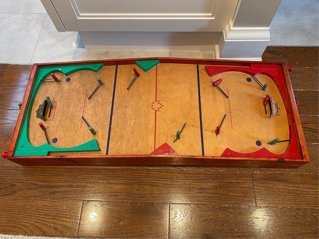 Vintage Rare! MUNRO HOCKEY GAME, 1950s Mechanical Table Top Hockey Game ...