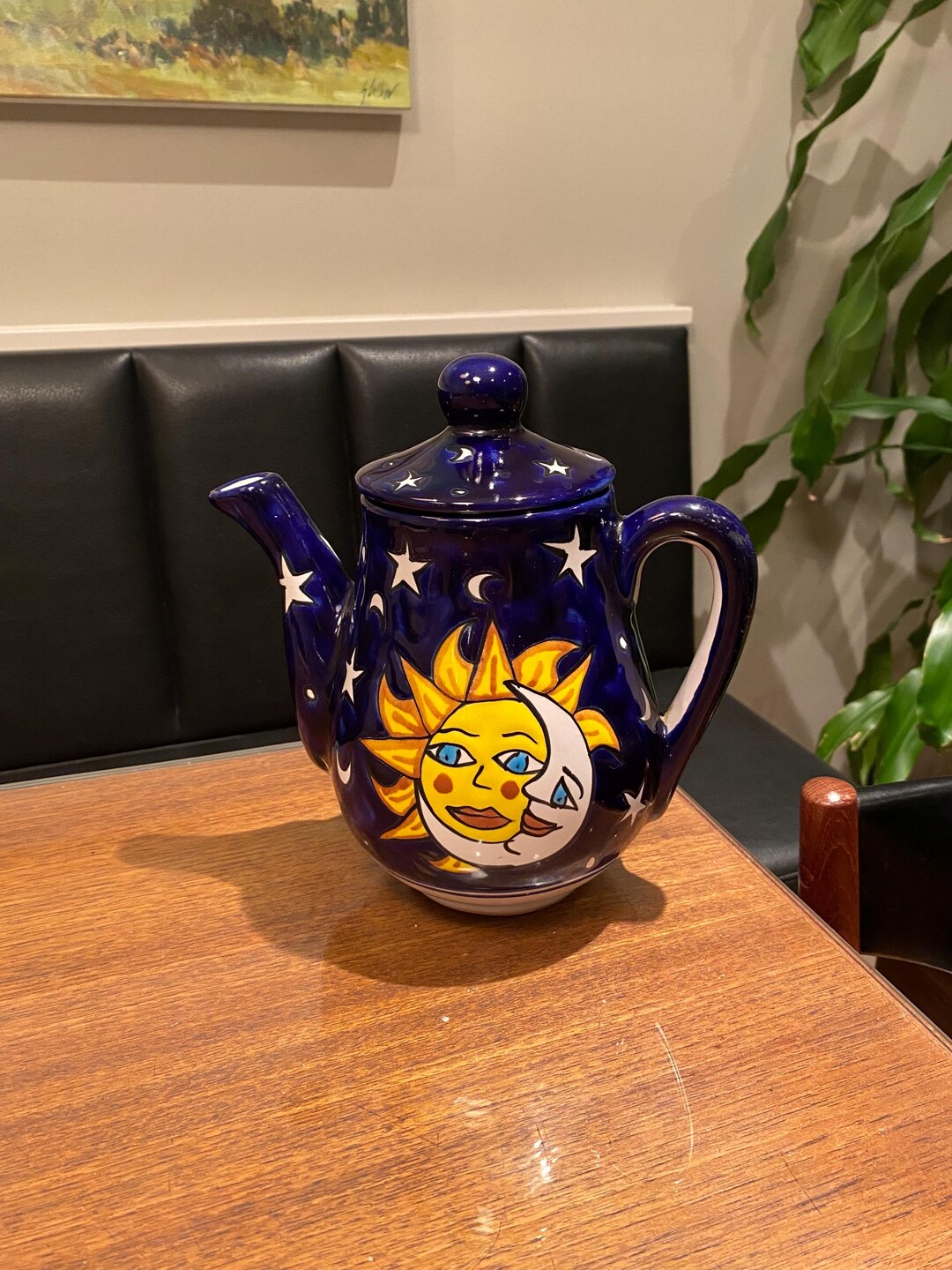 Vintage Moon and Stars Teapot / Vintage Celestial Teapot / Vintage Sun ...