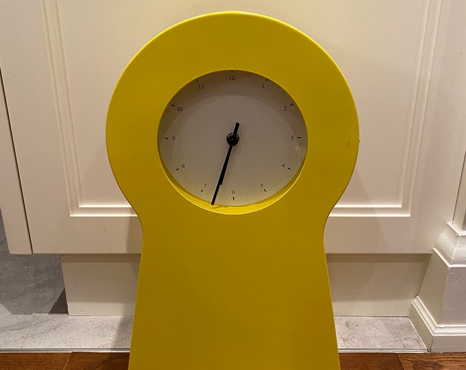 Vintage Yellow IKEA PS Clock 1995 by Thomas Eriksson Large Wall Clock ...