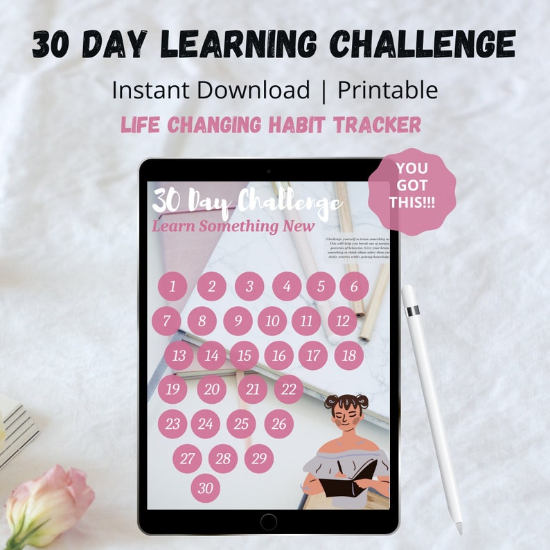 30 Day Challenge | Learn Something New | Digital, Changing Habits ...