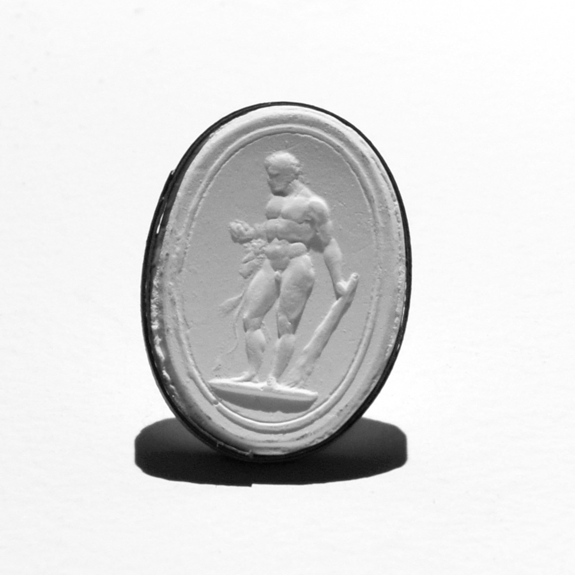 1735-1799 Intaglio P170 plaster cast Hercules cameo impression from the ...