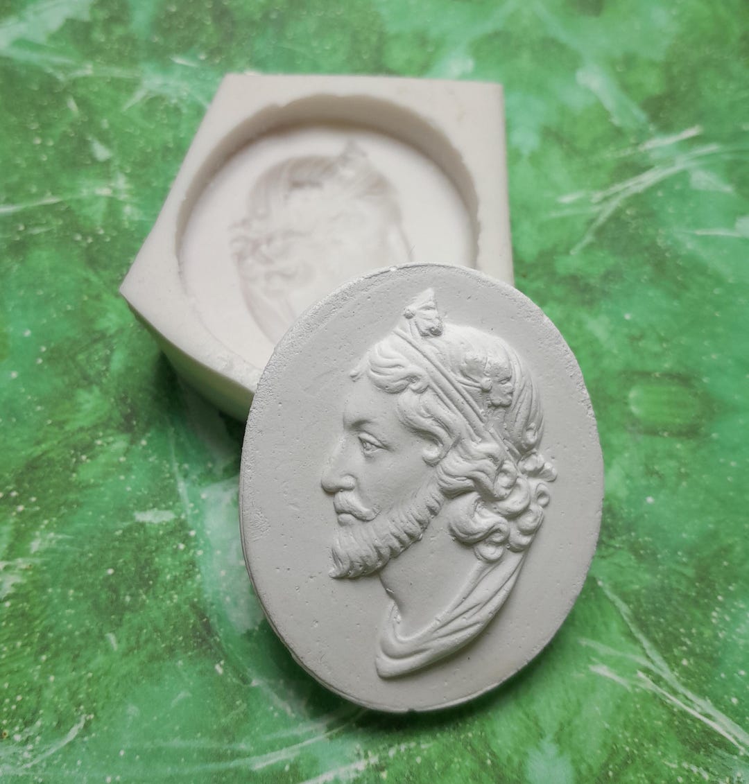 Silicone Mold Intaglio Edward I. Gem Cameo Casting Mold DIY Casting ...