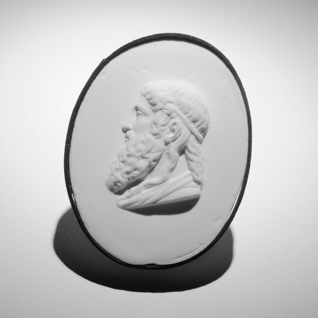 P5, Plathon, Cameo, Plaster Cast, Intaglio, Cast From the Intaglio ...