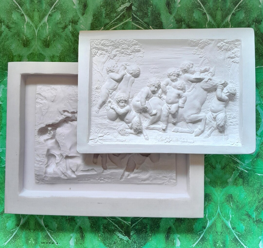 Silicone Mold DIY Plaster Relief Crafting Plaster Relief Plaster Cast ...
