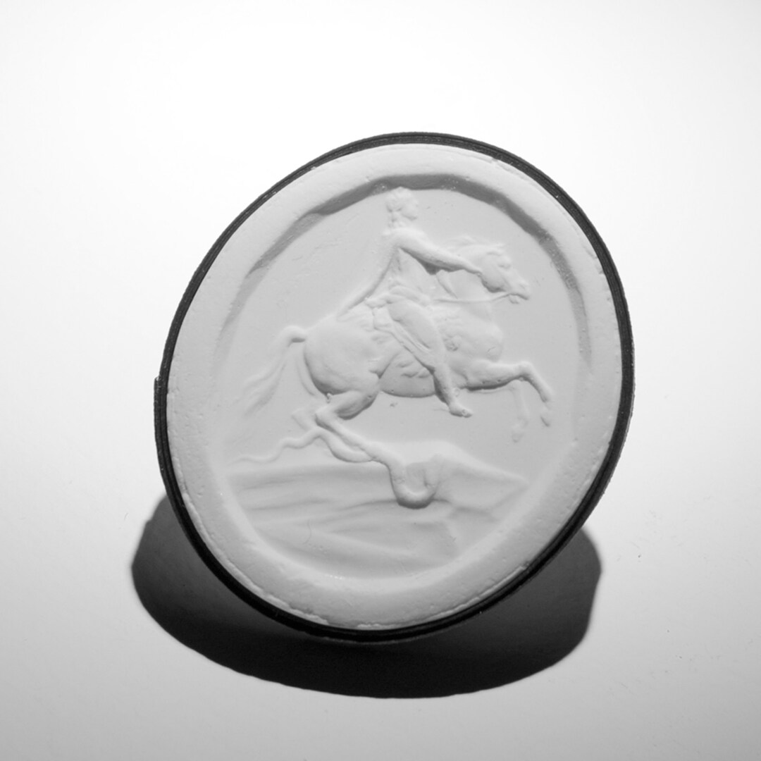 P48, Saint George, Intaglio, Cameo, Plaster Cast, Impression From the ...