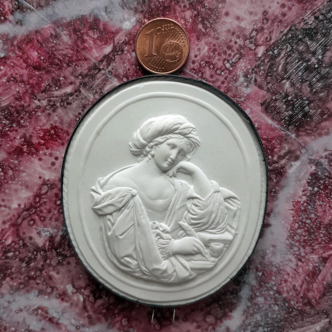 P266 Persian Sibyl Cameo Plaster Cast Intaglio Reproduction From the ...