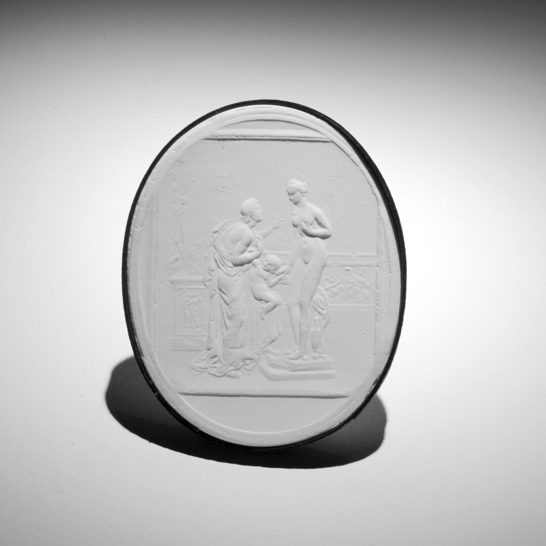 P159, Pygmalion With Statue, Cameo, Plaster Cast, Intaglio, Cast From ...