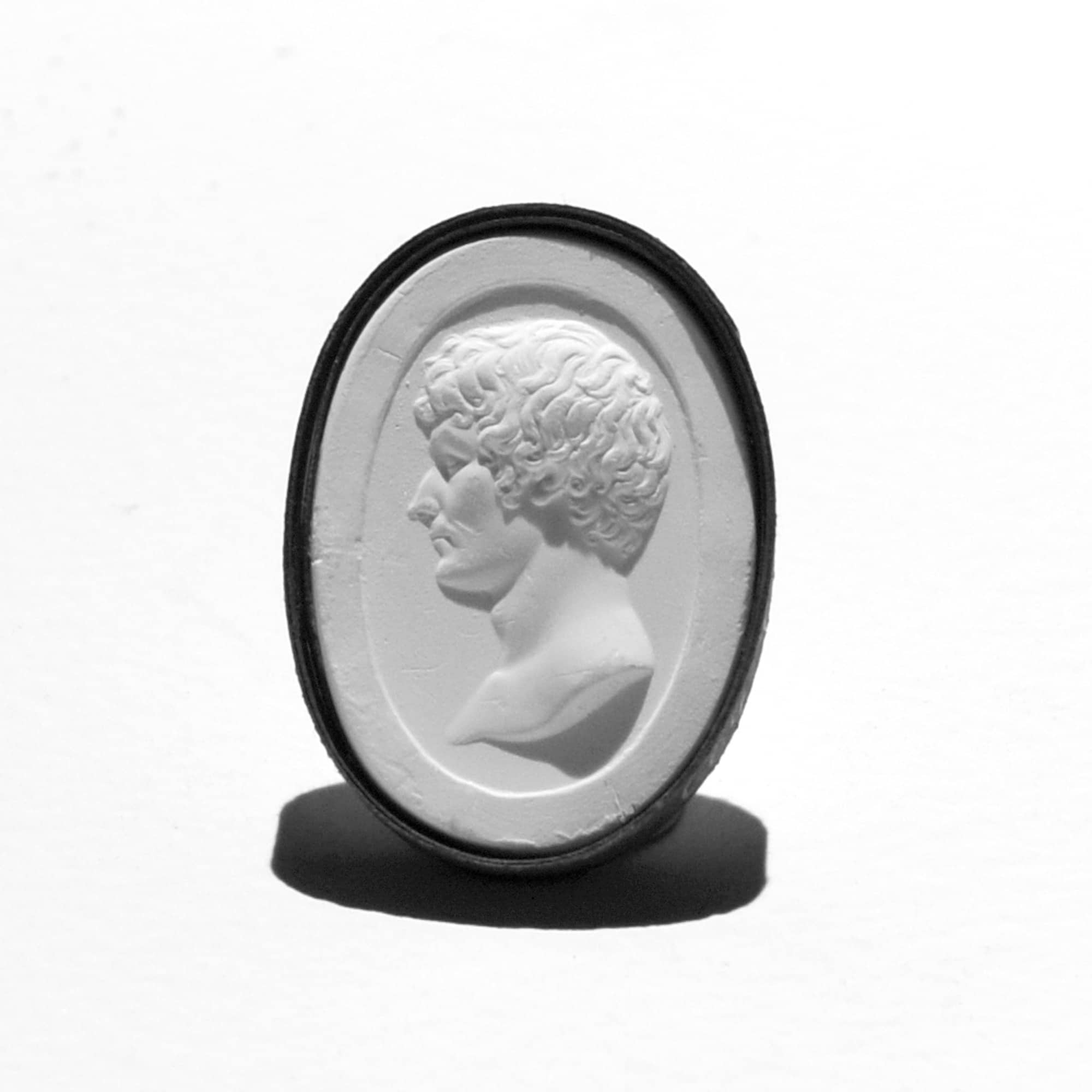 Art Objects Sculpture P164 Zeus Ammon Cameo Plaster Cast Intaglio Art ...